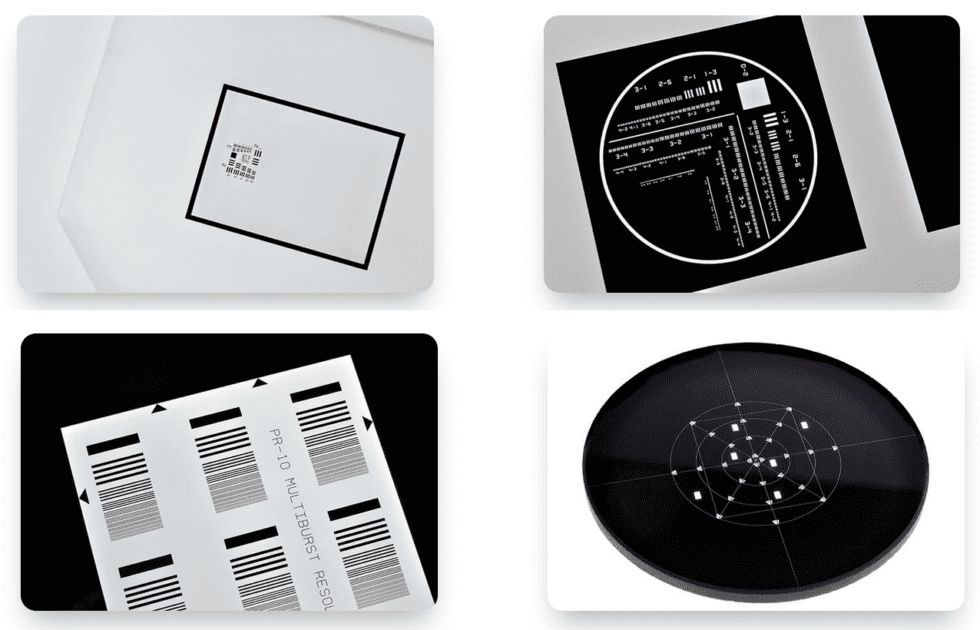 From 1951 USAF resolution test charts to almost any custom test targets ...